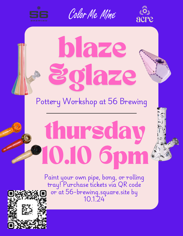 Blaze & Glaze Pottery Workshop - SOLD OUT